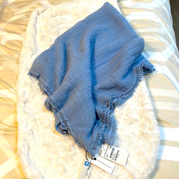 Nordstrom | Accessories | Nwt Powder Blue Boho Scarf Polyesterwool ...